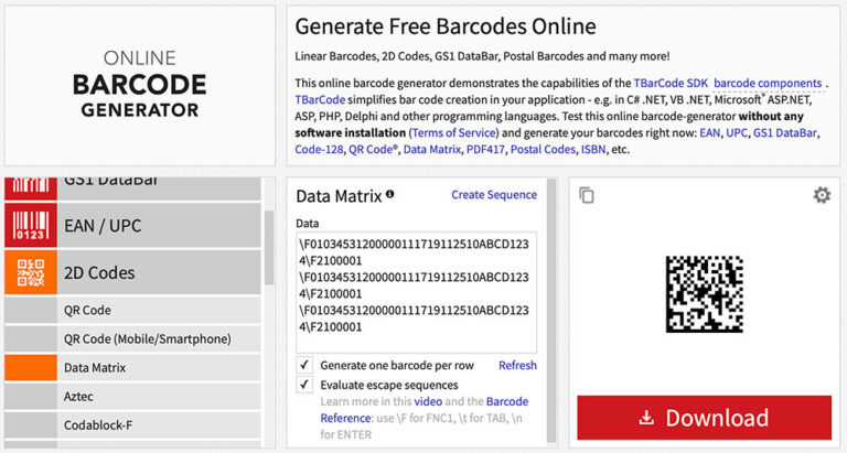 如何製作GS1 Data Matrix (DM碼)，推薦免費線上產生器 – 防偽印刷 | 雷射全像 | 淩雲科技股份有限公司 ...